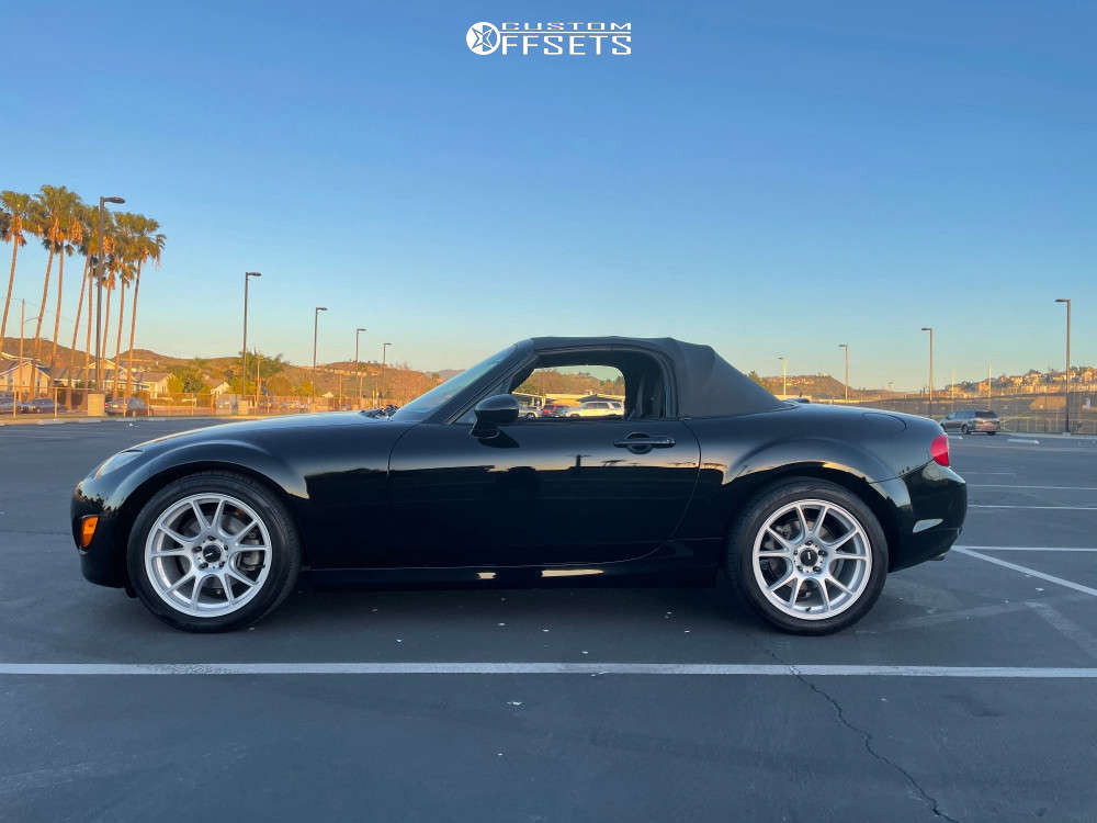 2012 Mazda MX-5 Miata with 17x8 40 Konig Freeform and 225/40R17 Toyo ...
