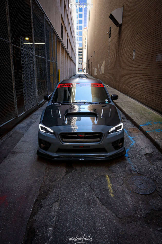 2016 Subaru WRX STI with 18x9.5 39 Volk Te37sl and 265/35R18 Achilles ...