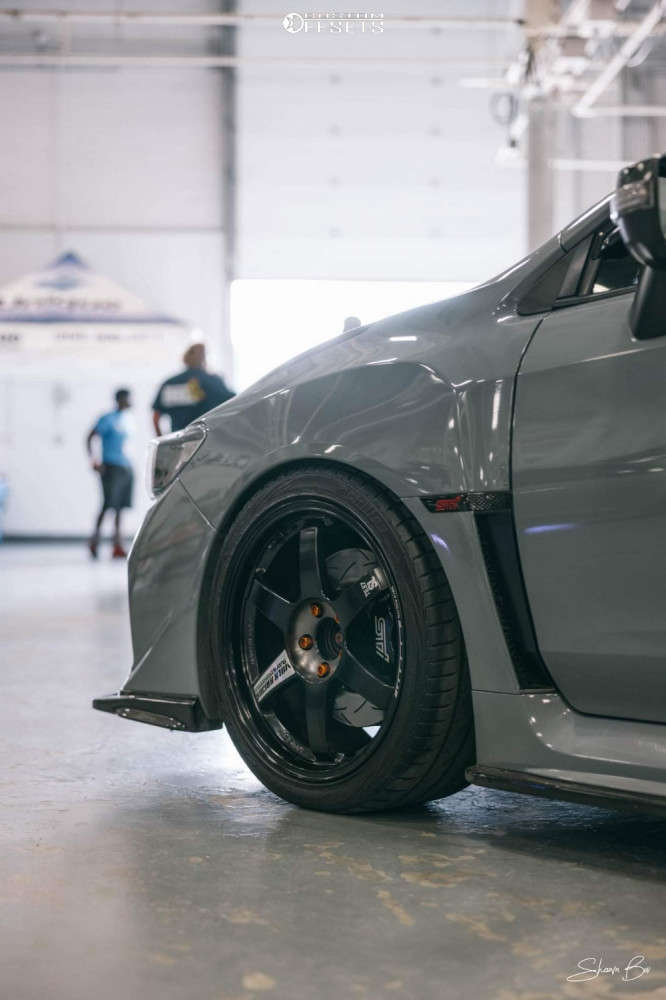 2016 Subaru WRX STI with 18x9.5 39 Volk Te37sl and 265/35R18 Achilles ...