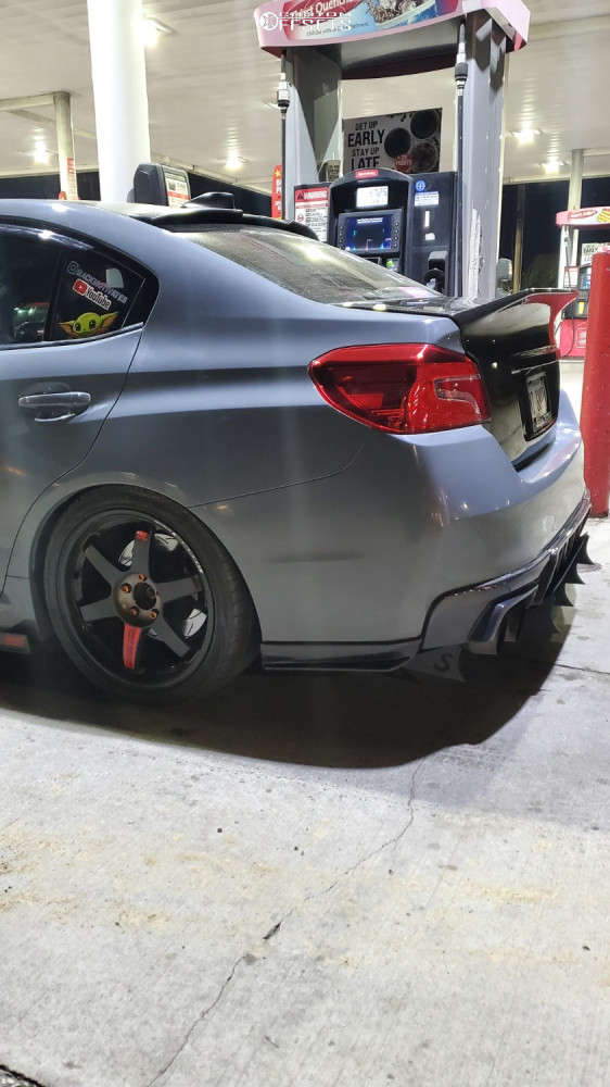 2016 Subaru WRX STI with 18x9.5 39 Volk Te37sl and 265/35R18 Achilles ...