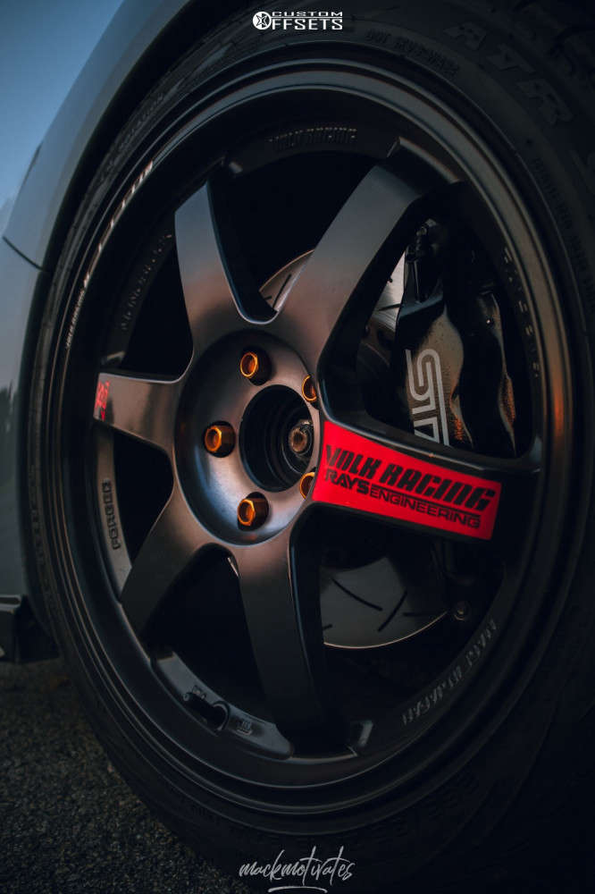2016 Subaru WRX STI with 18x9.5 39 Volk Te37sl and 265/35R18 Achilles ...