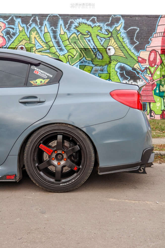 2016 Subaru WRX STI with 18x9.5 39 Volk Te37sl and 265/35R18 Achilles ...