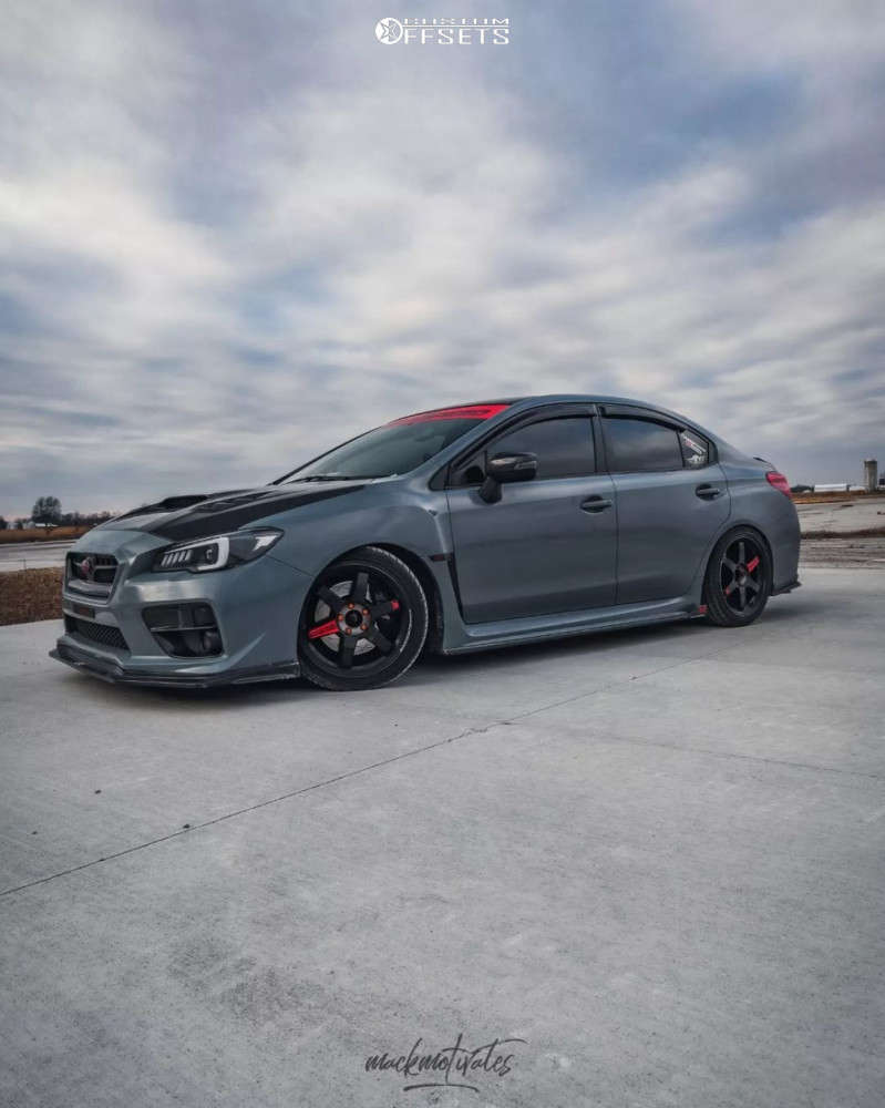 2016 Subaru WRX STI with 18x9.5 39 Volk Te37sl and 265/35R18 Achilles ...