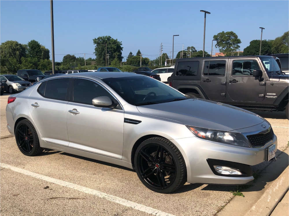 2012 Kia Optima with 20x8 40 Revolution Racing Rr14 and 235/35R20 ...