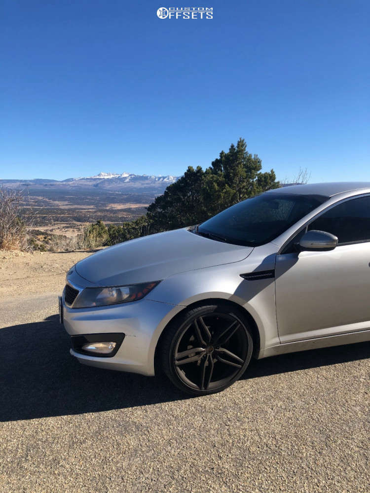 2012 Kia Optima with 20x8 40 Revolution Racing Rr14 and 235/35R20 ...