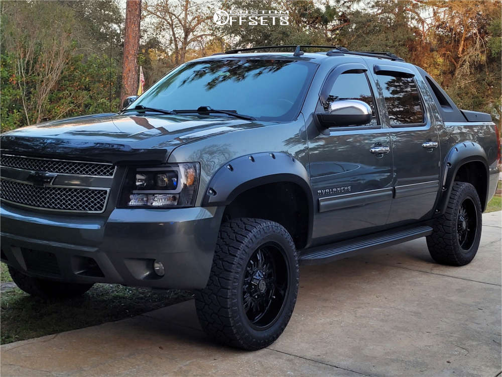 2011 Chevrolet Avalanche with 20x9 -12 Panther Offroad 580 and 33/12 ...