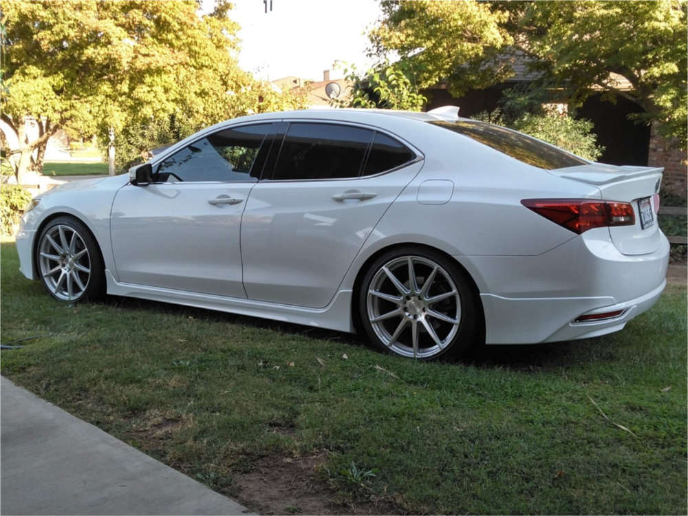 2015 Acura TLX with 20x9 35 Niche Essen and 245/35R20 Goodyear Eagle ...