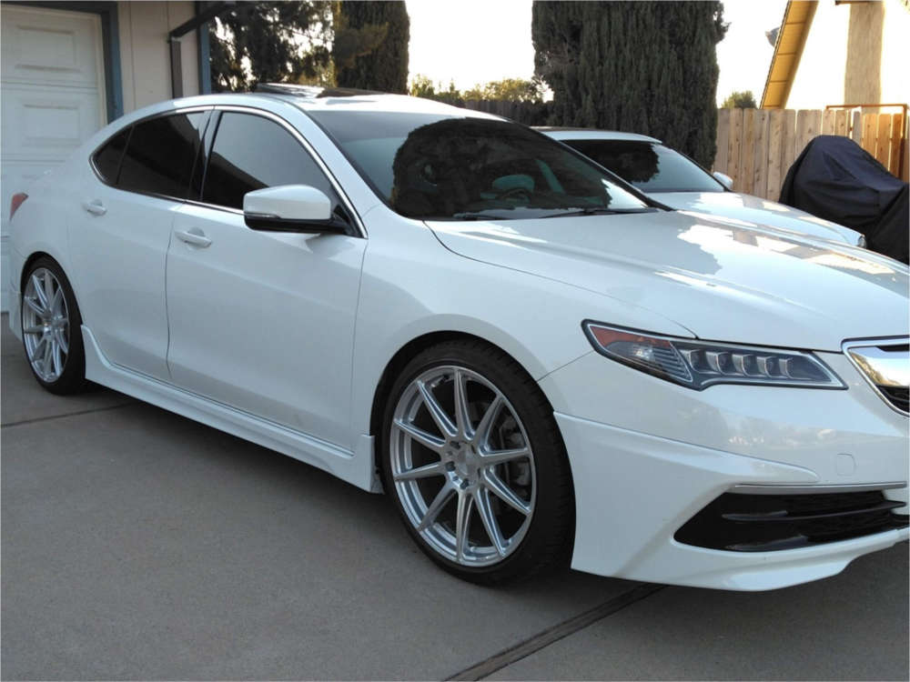 2015 Acura TLX with 20x9 35 Niche Essen and 245/35R20 Goodyear Eagle ...