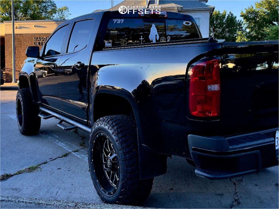 2018 Chevrolet Colorado with 20x10 -24 Pure Grit Ambition and 33/12 ...