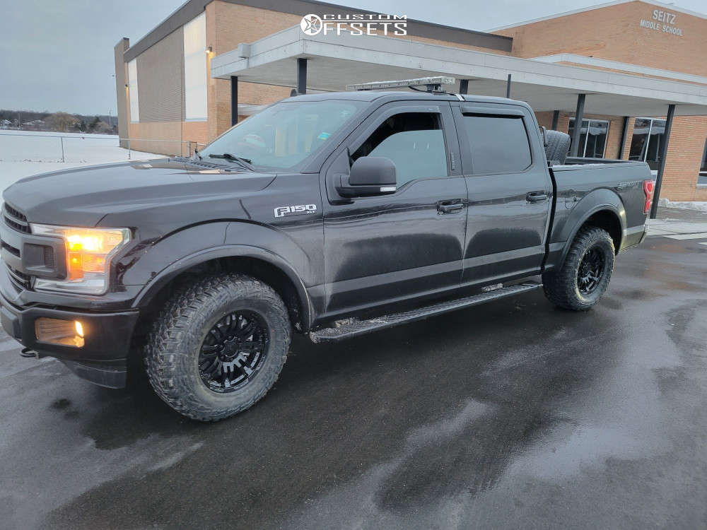 2019 Ford F-150 with 17x8.5 18 Vision Warrior and 33/12.5R17 Kanati Mud ...