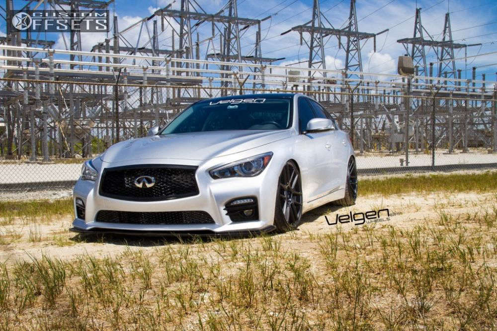 2014 INFINITI Q50 with 20x9 32 Velgen VMB6 and 245/30R20 Achilles ATR ...