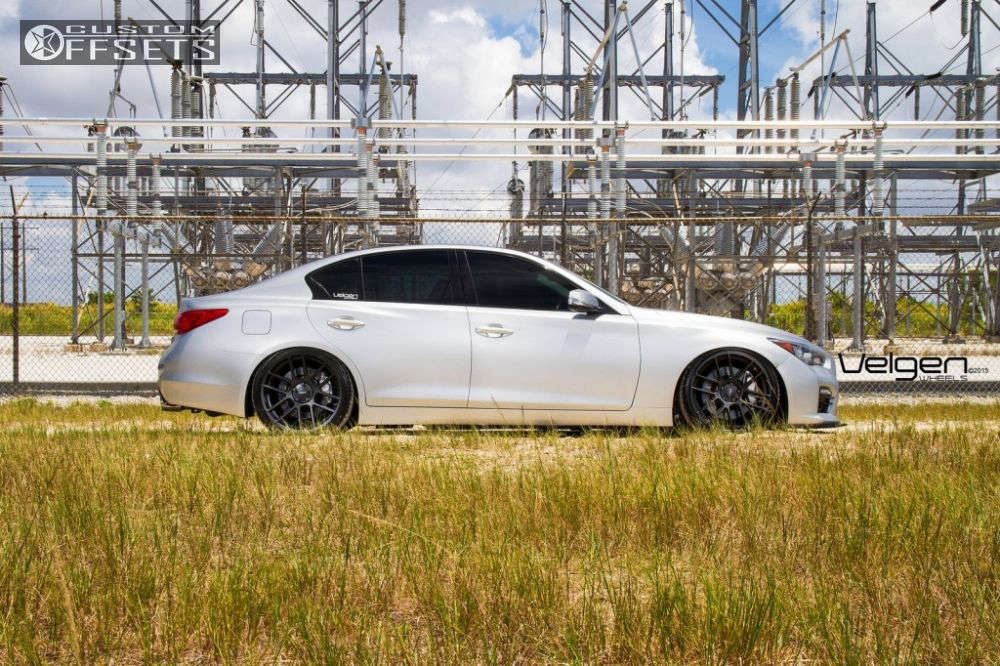 2014 INFINITI Q50 with 20x9 32 Velgen VMB6 and 245/30R20 Achilles ATR ...