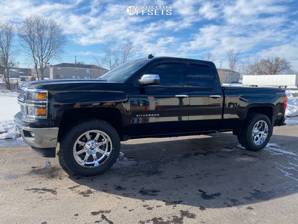 2014 Chevrolet Silverado 1500 with 20x10 -18 Fuel Maverick and 305 ...