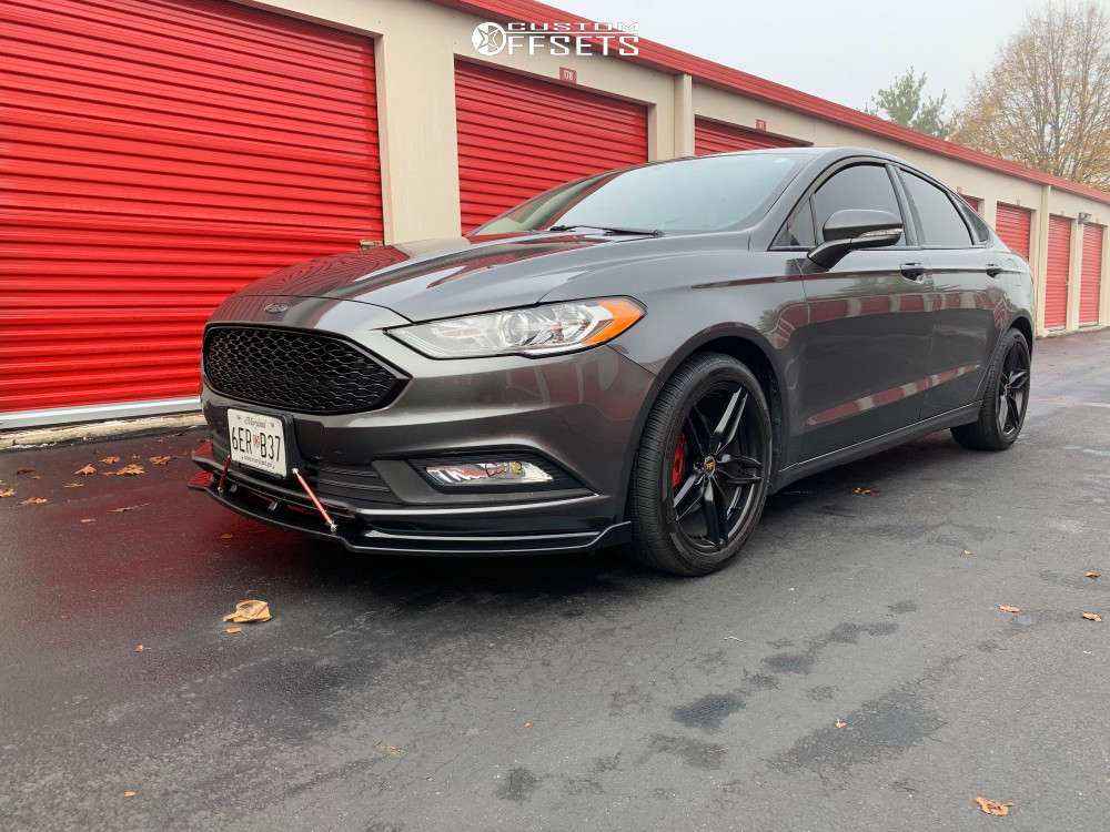 2017 Ford Fusion with 18x8 40 Revolution Racing Rr14 and 235/45R18 ...