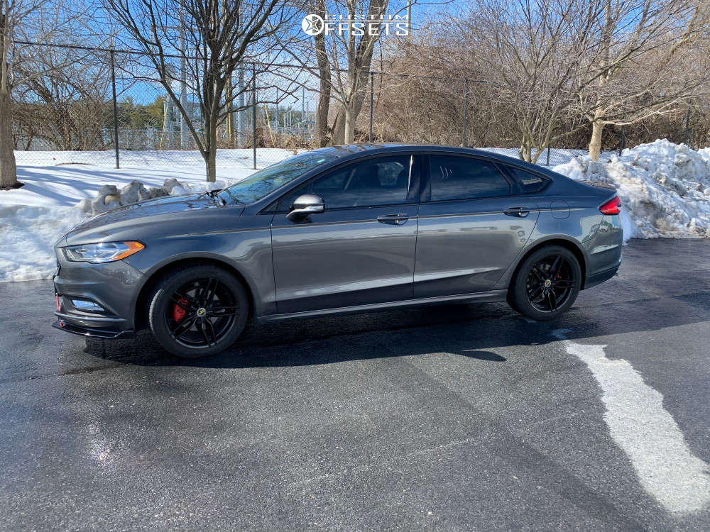2017 Ford Fusion with 18x8 40 Revolution Racing Rr14 and 235/45R18 ...
