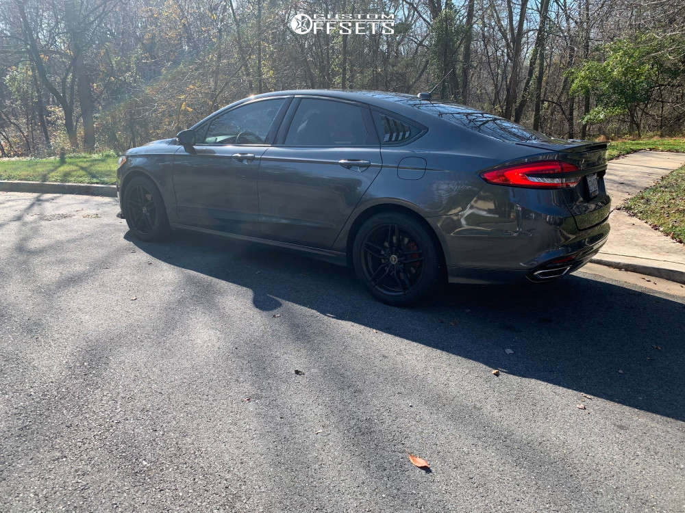 2017 Ford Fusion with 18x8 40 Revolution Racing Rr14 and 235/45R18 ...