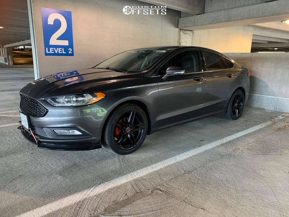 2017 Ford Fusion with 18x8 40 Revolution Racing Rr14 and 235/45R18 ...