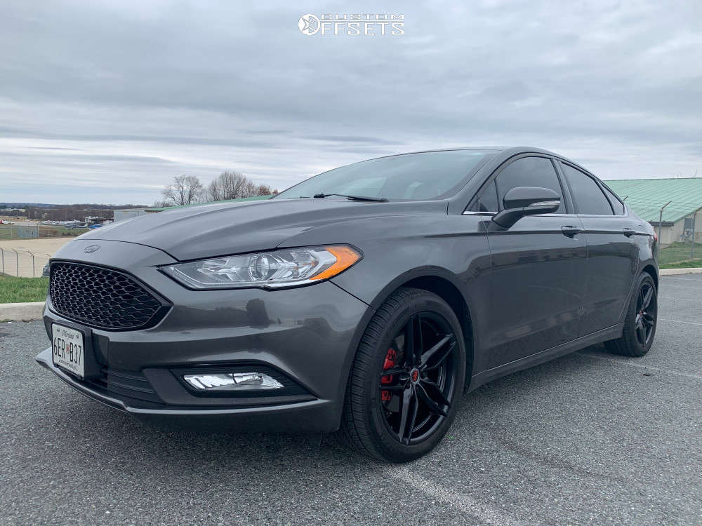 2017 Ford Fusion with 18x8 40 Revolution Racing Rr14 and 235/45R18 ...