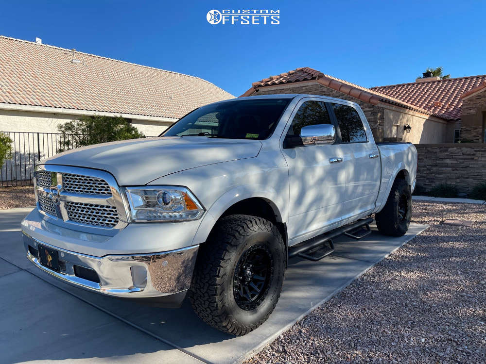 2017 Ram 1500 with 18x9 0 Fuel Covert and 35/12.5R18 BFGoodrich All Terrain Ta Ko2 and Leveling ...