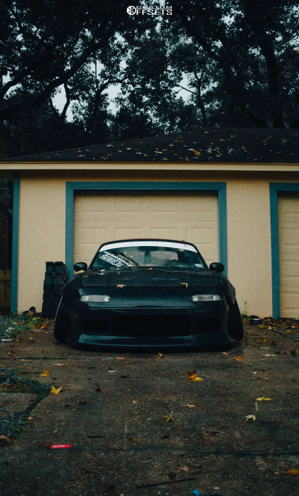 1995 Mazda Miata with 16x8.25 25 JNC Jnc030 and 195/45R16 Federal 595 ...