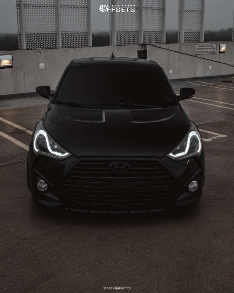2015 Hyundai Veloster with 18x9.5 35 Anovia Elder and 225/40R18 ...