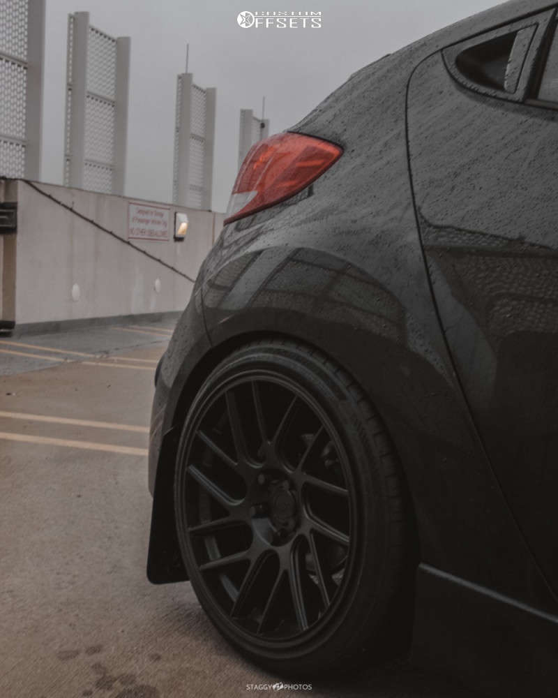 2015 Hyundai Veloster with 18x9.5 35 Anovia Elder and 225/40R18 ...