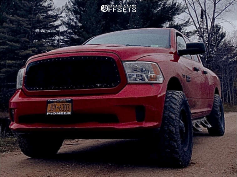 2016 Ram 1500 with 18x9 Fuel Hydro and 35/12.5R18 Nitto Trail Grappler ...