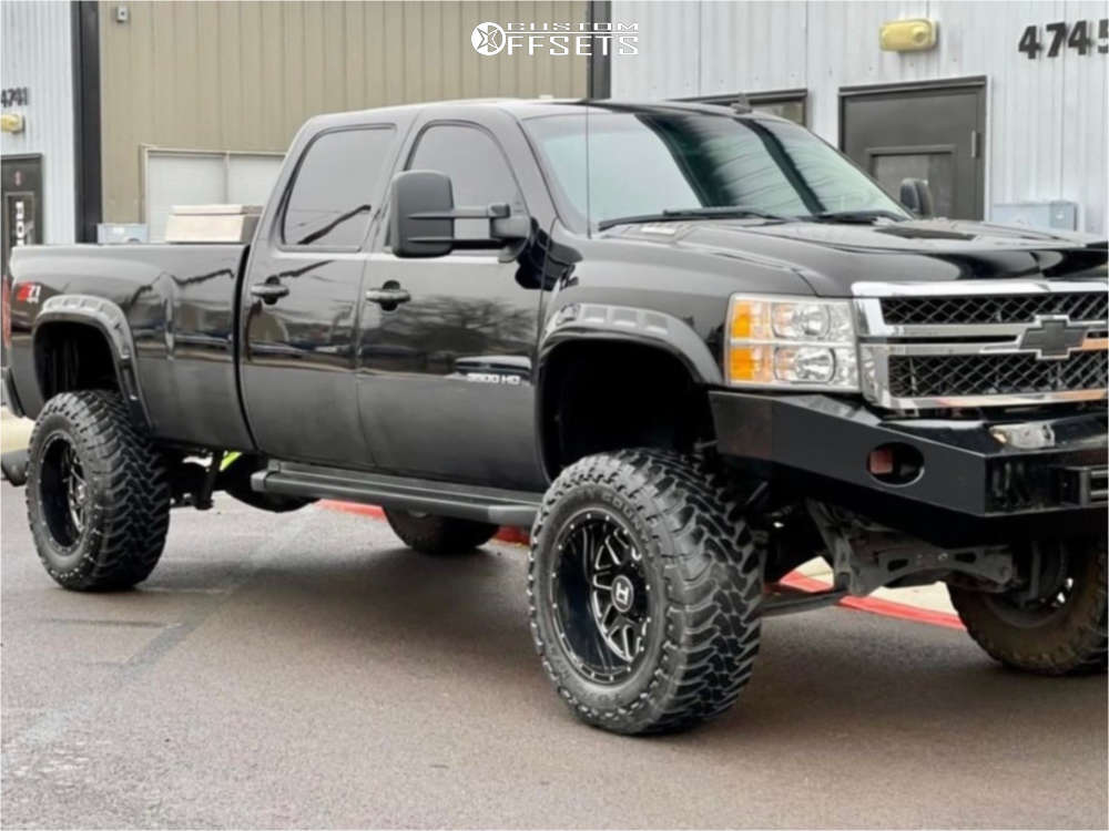 2011 Chevrolet Silverado 3500 HD with 20x12 -44 Hostile Sprocket and 38 ...