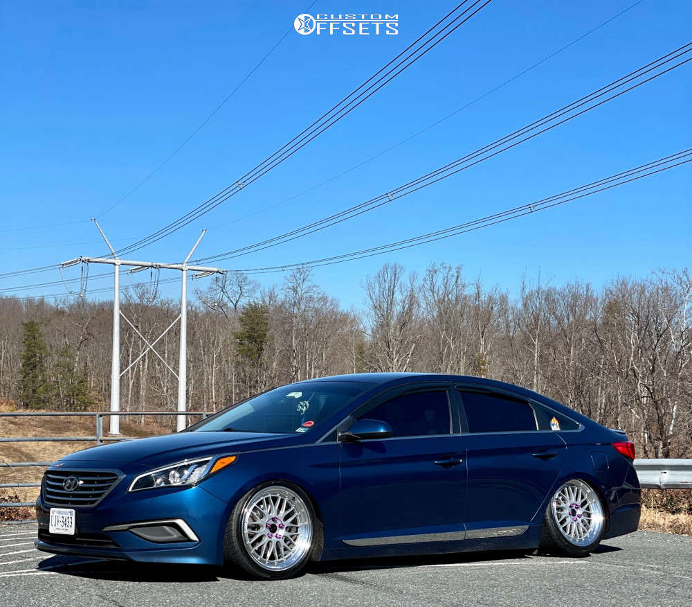 2017 Hyundai Sonata with 19x8.5 35 Vors Vr8 and 225/40R19 Vercelli ...