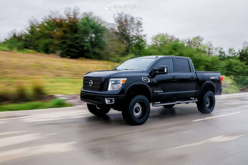 2017 Nissan Titan with 20x12 -44 Monster Offroad M08 and 35/12.5R20 ...