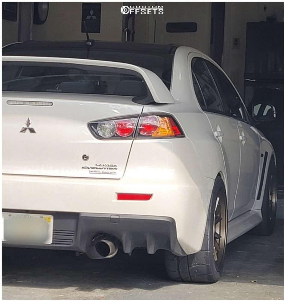 2015 Mitsubishi Lancer with 18x10.5 25 Konig Hypergram and 275/35R18 ...