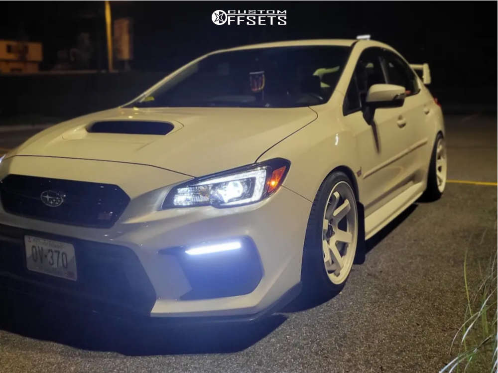 2019 Subaru WRX STI with 18x9.5 24 AVID1 AV6 and 235/40R18 Hankook ...