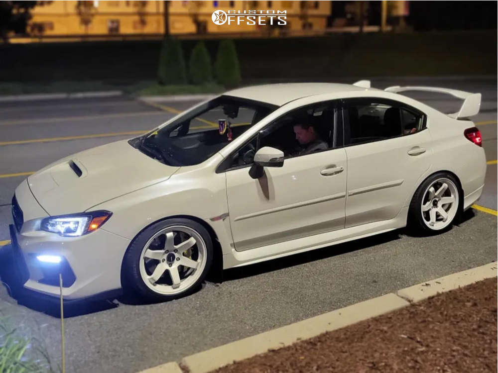 2019 Subaru WRX STI with 18x9.5 24 AVID1 AV6 and 235/40R18 Hankook ...