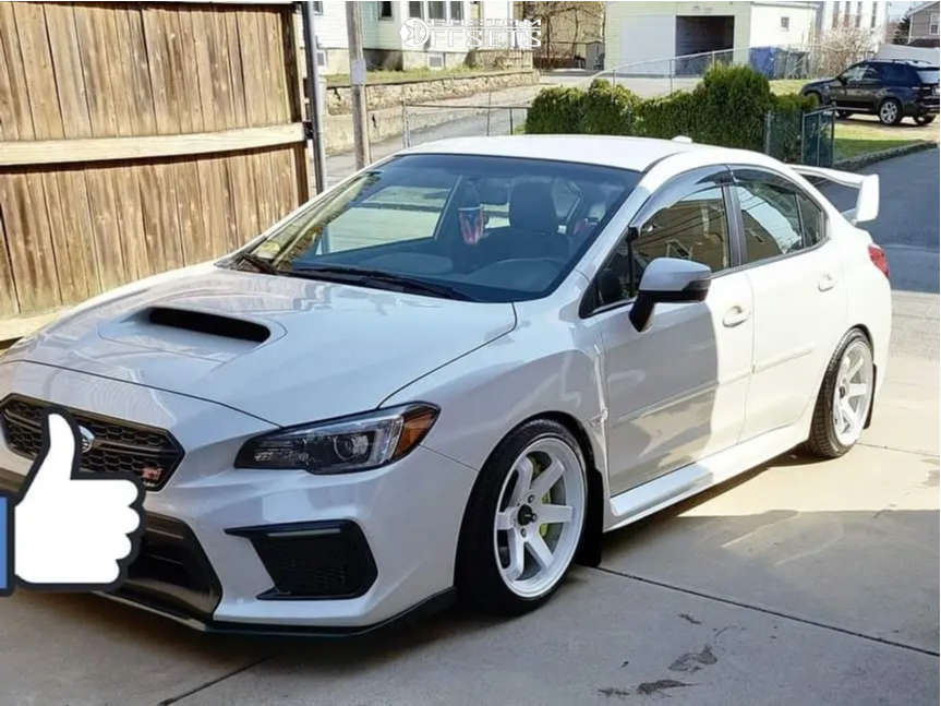 2019 Subaru WRX STI with 18x9.5 24 AVID1 AV6 and 235/40R18 Hankook ...
