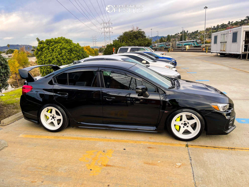 2021 Subaru WRX STI with 18x9.5 22 Kansei Knp and 245/40R18 Michelin ...