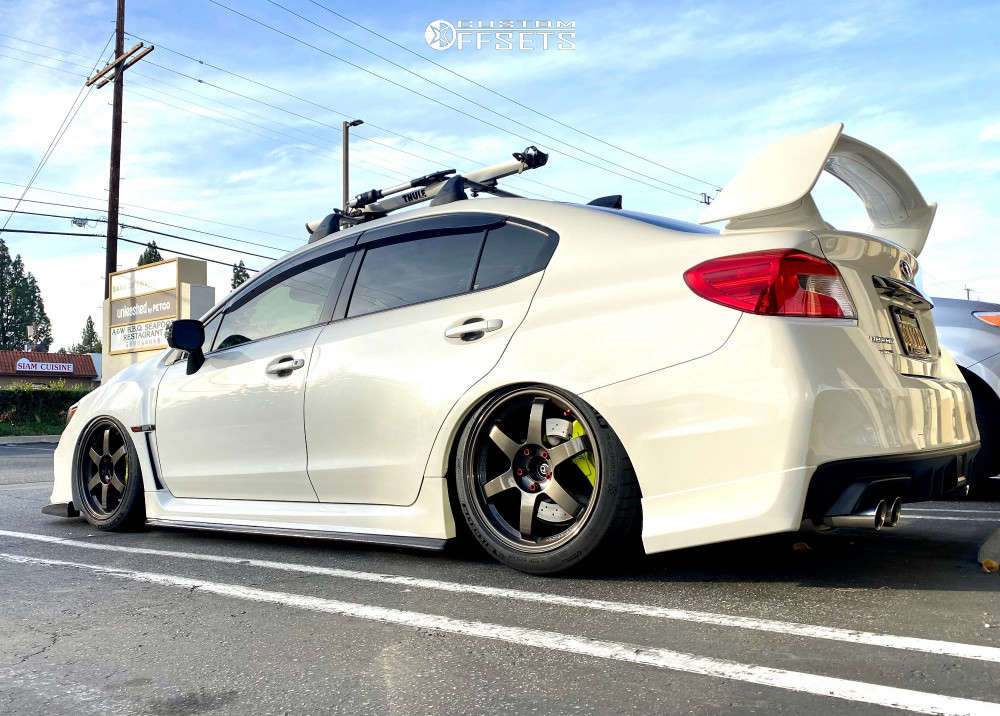 2021 Subaru WRX STI with 18x9.5 40 Volk Te37sl and 245/40R18 Michelin ...