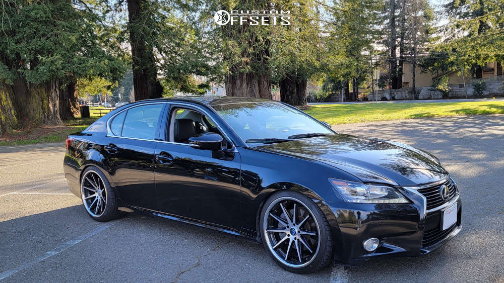 2014 Lexus GS350 with 20x9 35 Rohana Rc10 and 245/30R20 Ohtsu Fp8000 ...