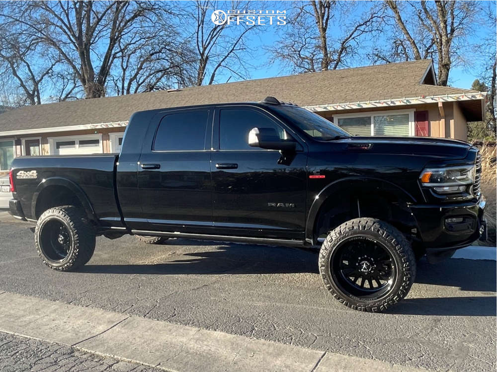 2019 Ram 2500 with 22x12 -40 American Force Afwf20 and 35/12.5R22 Nitto ...