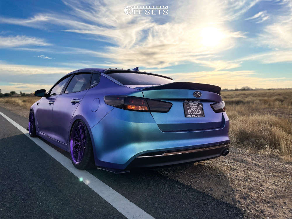 2016 Kia Optima with 18x8.5 35 XXR 571 and 245/35R18 Velozza Zxv4 and ...