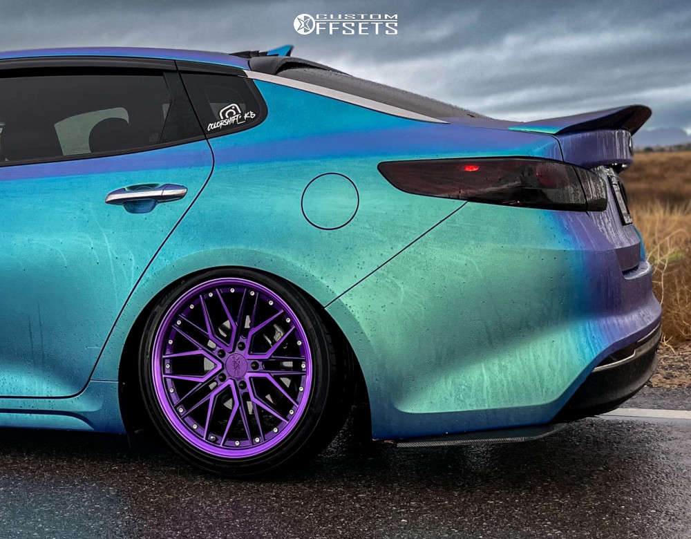 2016 Kia Optima with 18x8.5 35 XXR 571 and 245/35R18 Velozza Zxv4 and ...