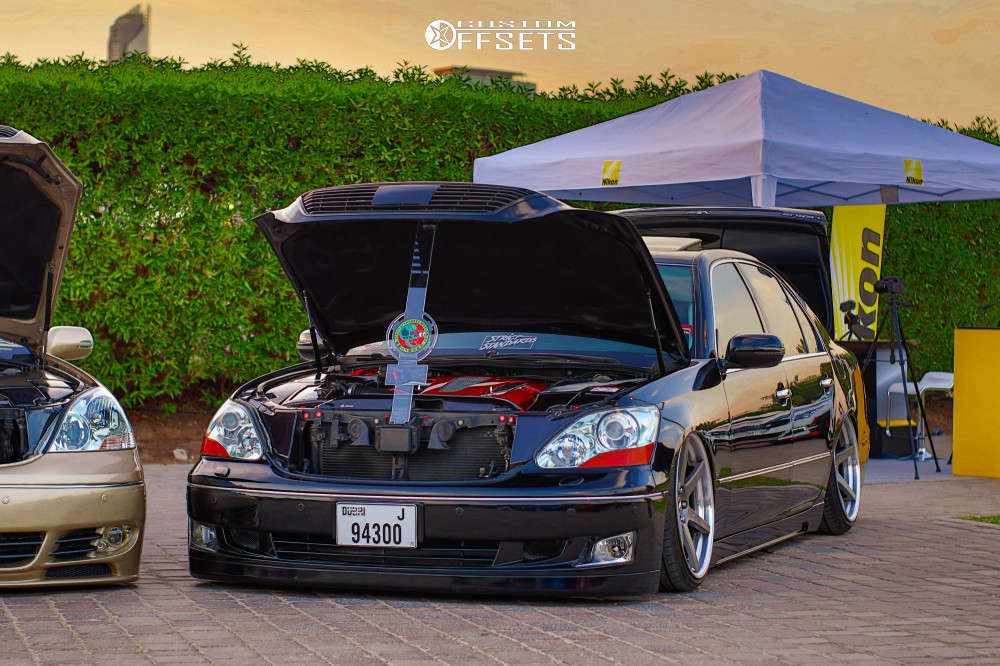 2006 Lexus LS430 with 20x9.5 35 Work Zeast St1 and 245/30R20 Goodyear ...