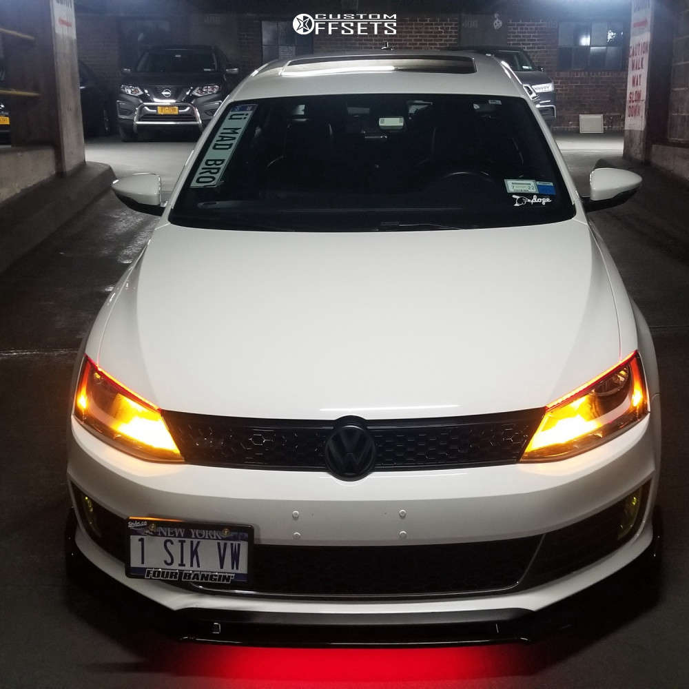 2013 Volkswagen Jetta with 19x8.5 45 Rotiform Six and 225/45R19 Lexani ...