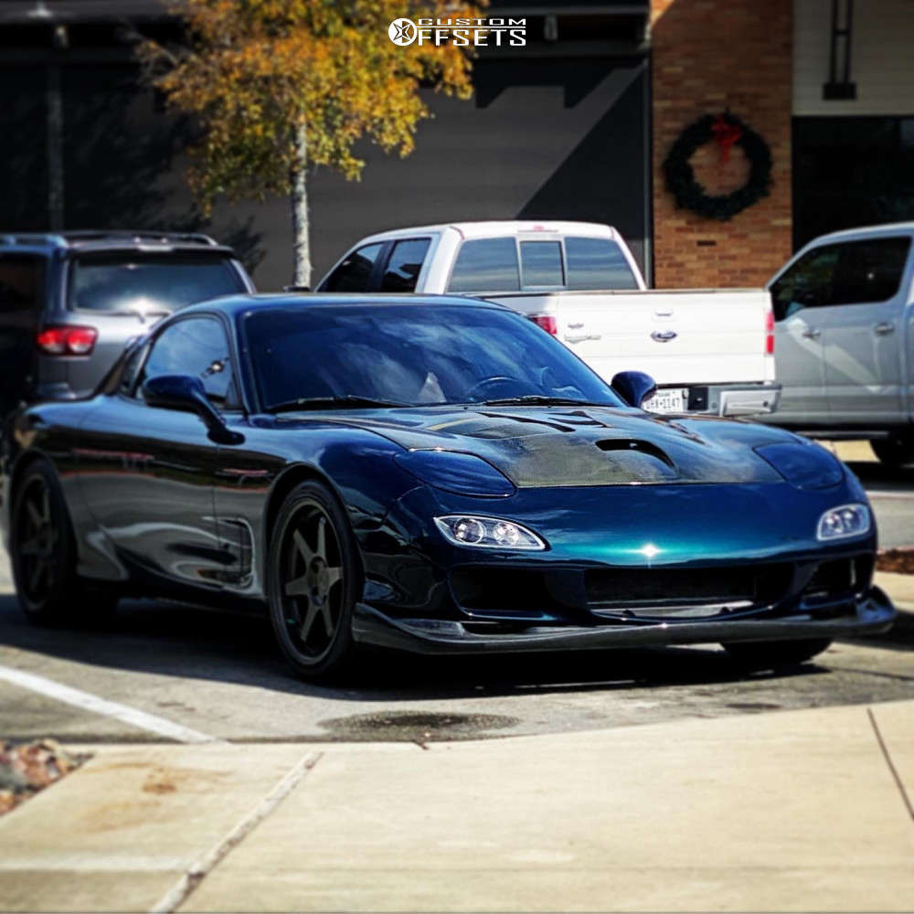 1994 Mazda RX-7 with 18x8.5 30 ESR Sr07 and 225/40R18 Nitto Invo and ...