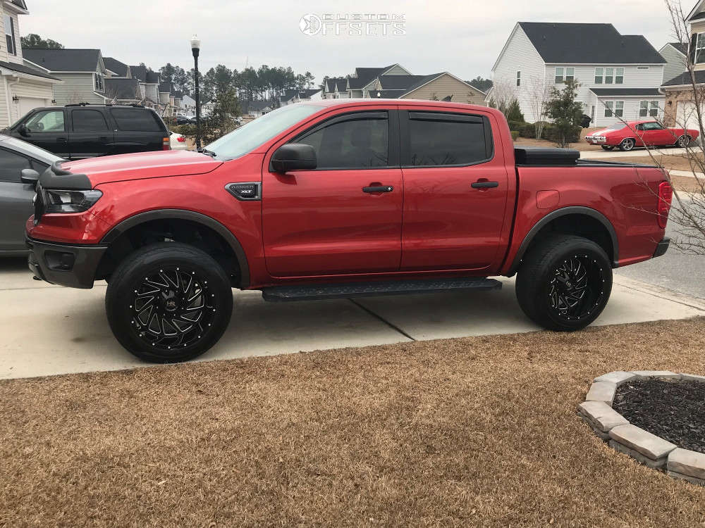2019 Ford Ranger with 20x12 -44 Hardrock Crusher and 275/55R20 Toyo ...