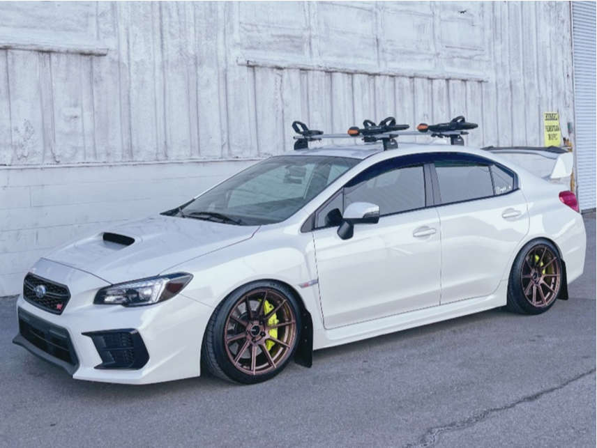 2020 Subaru WRX STI with 18x9.5 35 Enkei Ts10 and 255/35R18 Michelin ...