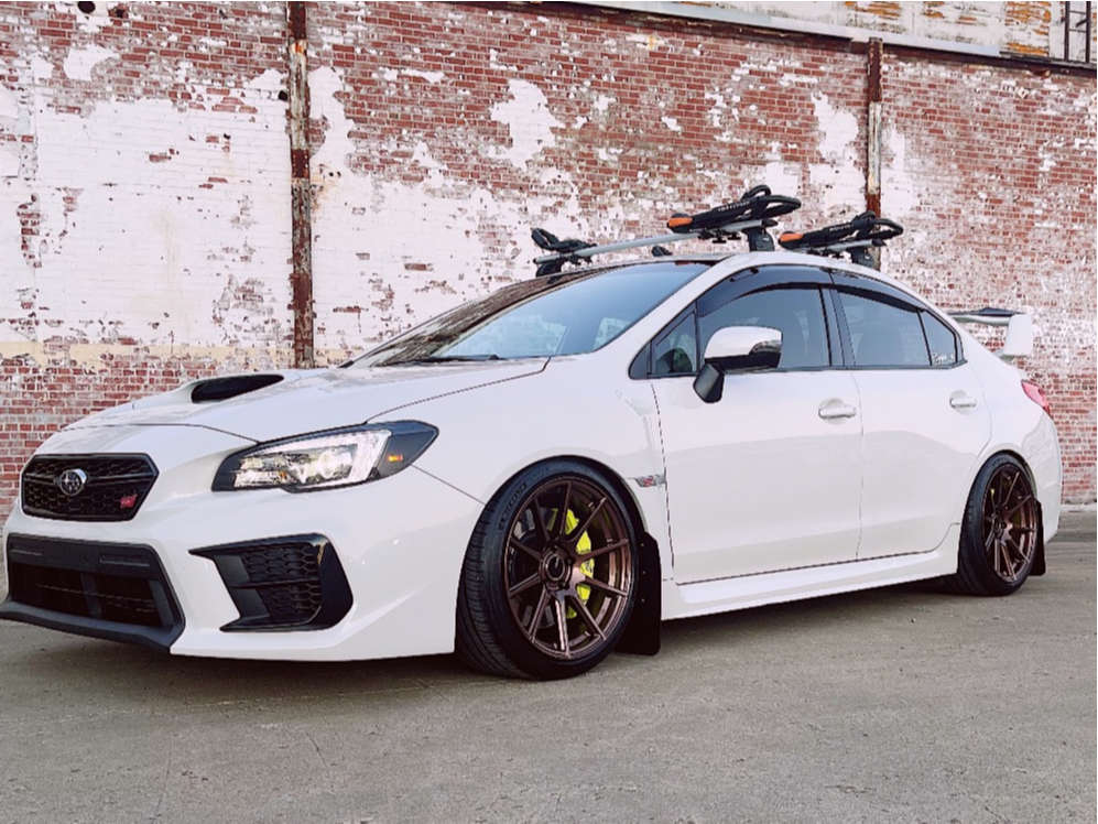 2020 Subaru WRX STI with 18x9.5 35 Enkei Ts10 and 255/35R18 Michelin ...