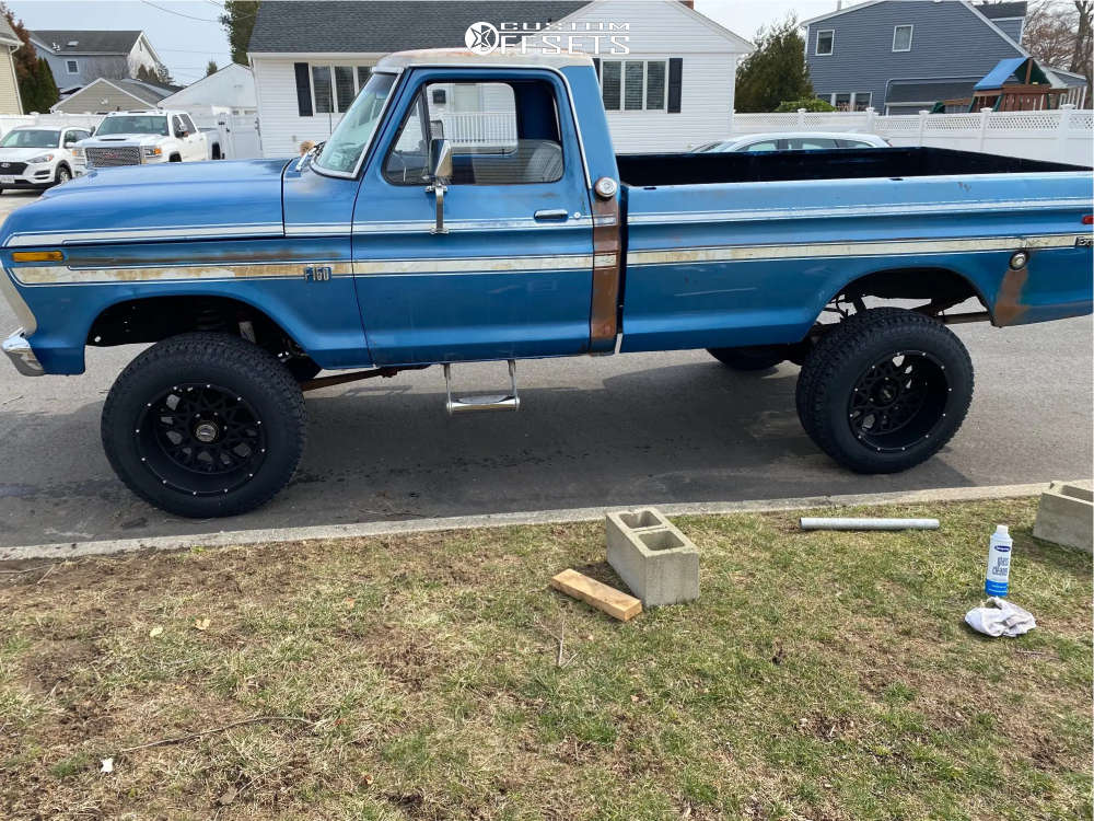 1976 Ford F-150 with 20x12 -51 Vision Rocker and 35/12.5R20 Kumho Road ...
