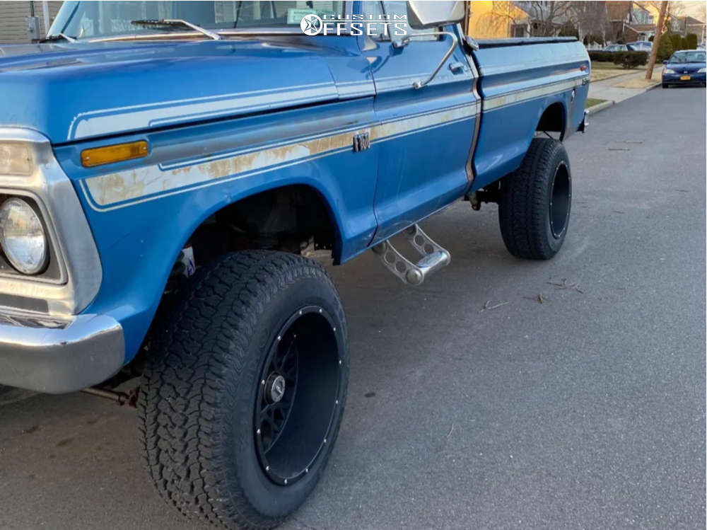1976 Ford F-150 with 20x12 -51 Vision Rocker and 35/12.5R20 Kumho Road ...