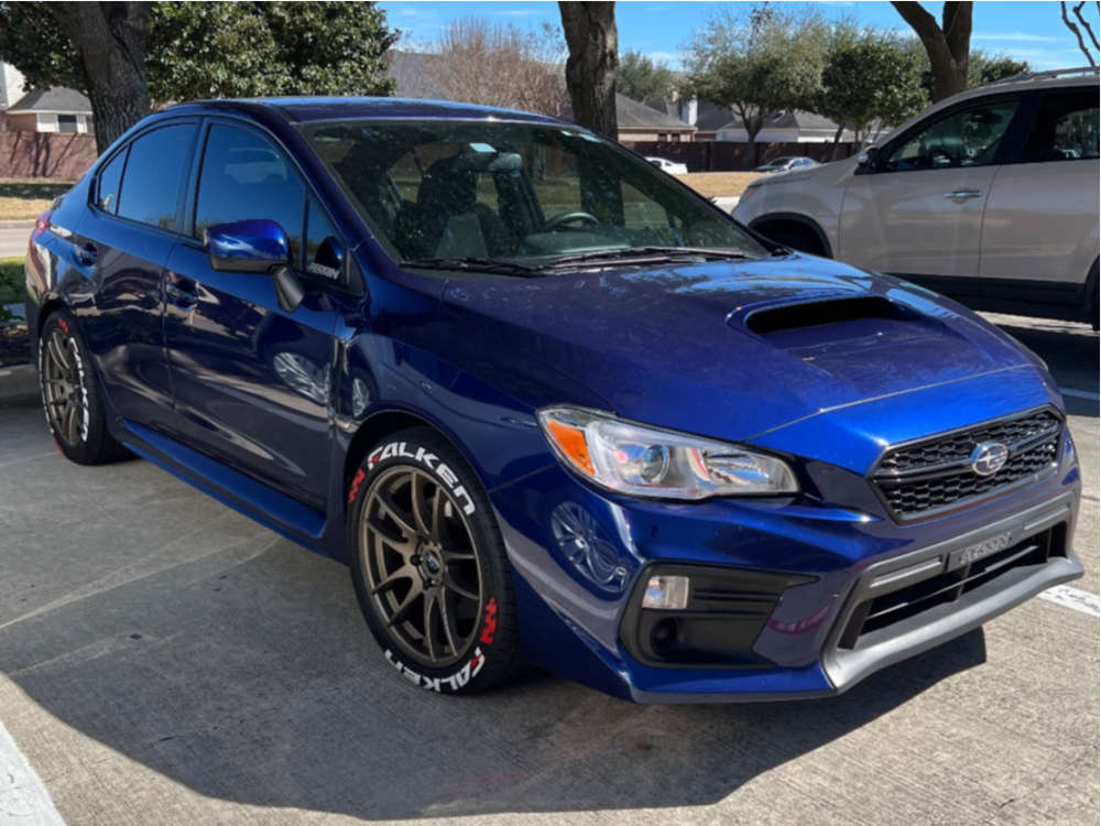 2020 Subaru WRX with 18x8.5 35 AVID1 AV32 and 255/40R18 Vercelli Strada ...