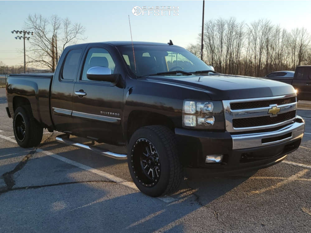 2011 Chevrolet Silverado 1500 with 20x10 -24 Ballistic Saber and 275 ...